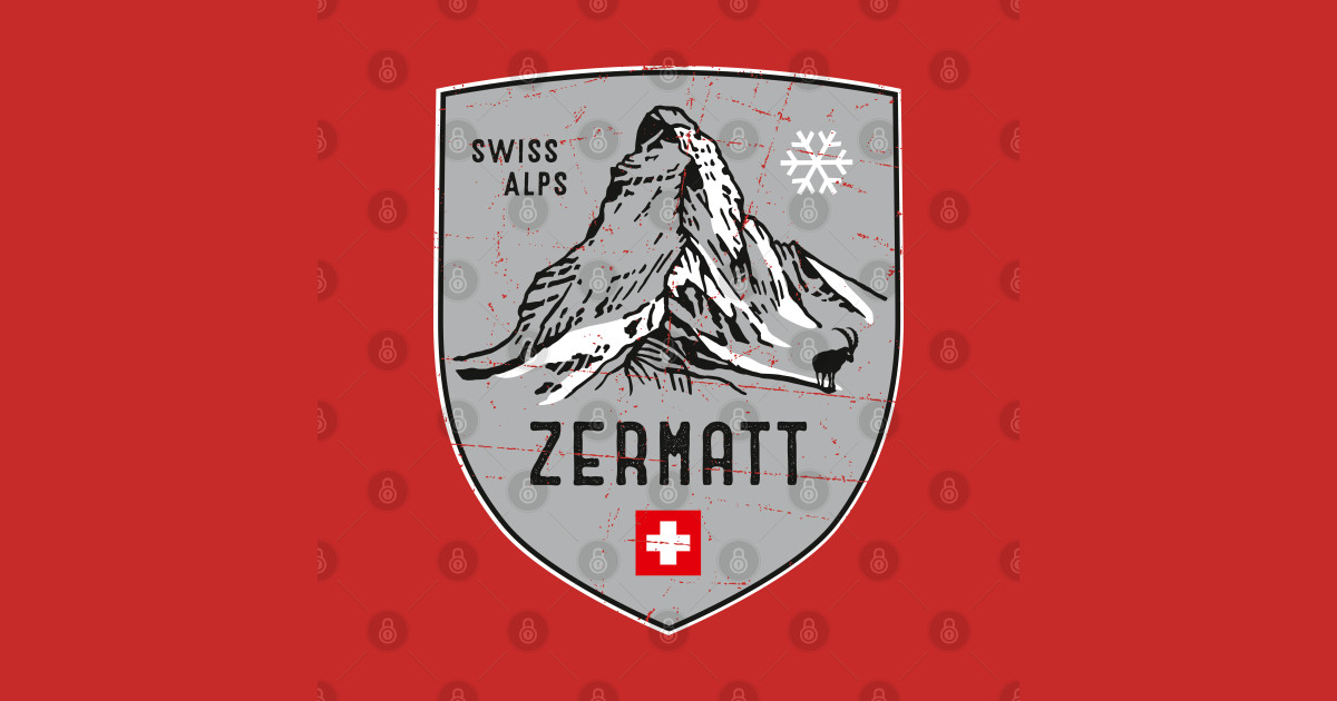 Emblem Zermatt - Zermatt - T-Shirt | TeePublic