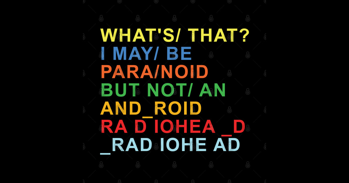 Paranoid Android Fanart - Band - Sticker | TeePublic