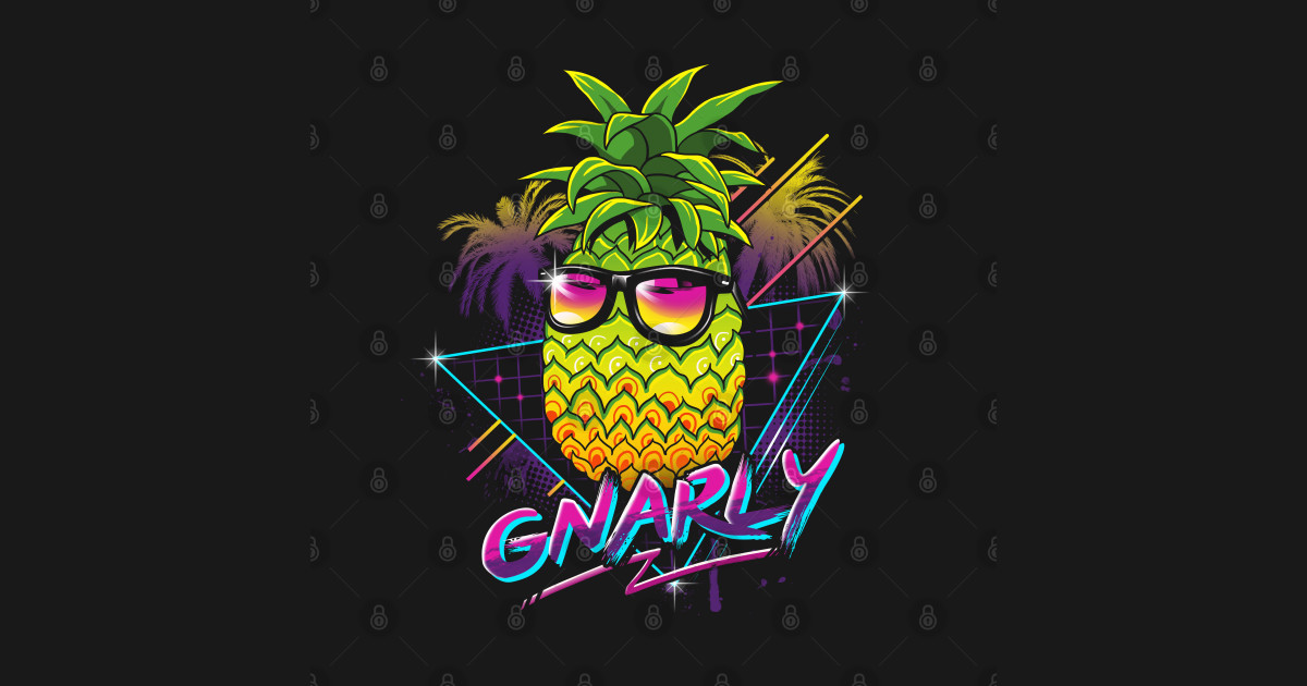 Rad Pineapple - Retro - T-Shirt | TeePublic