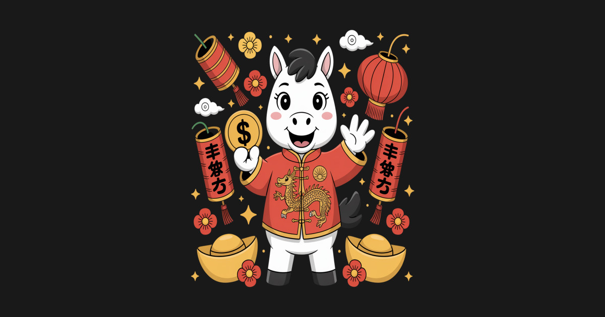 Chinese New Year Horse 2026 - Chinese New Year Horse 2026 - T-Shirt ...