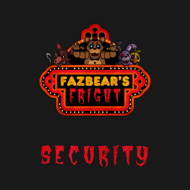 Five Nights at Freddy's - Fazbear's Fright Security - Fazbear - T-Shirt ...
