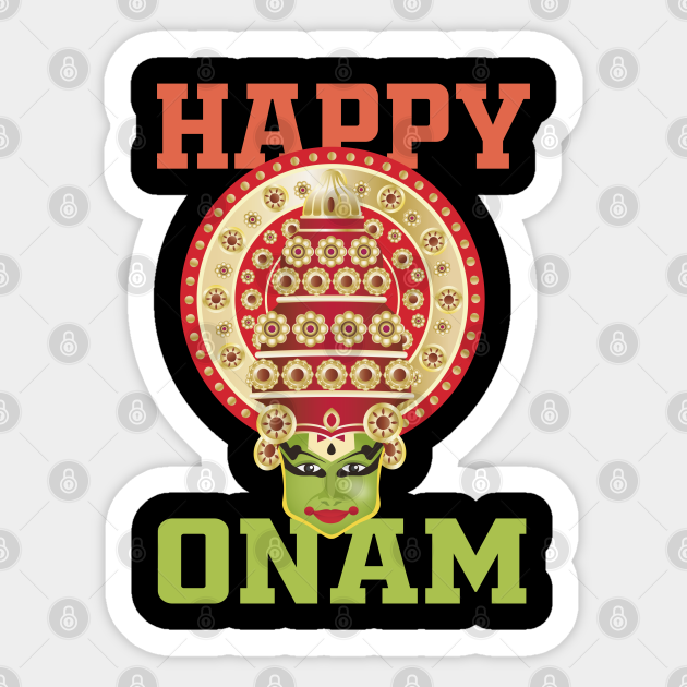 Happy Onam - Happy Onam - Sticker | TeePublic