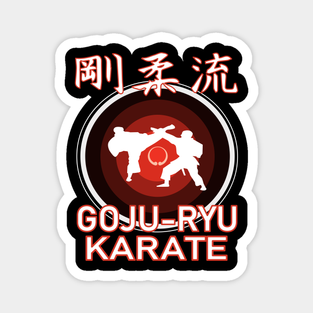 Goju Ryu Karate Design with Karteka an Kanji - Goju Ryu - Magnet ...