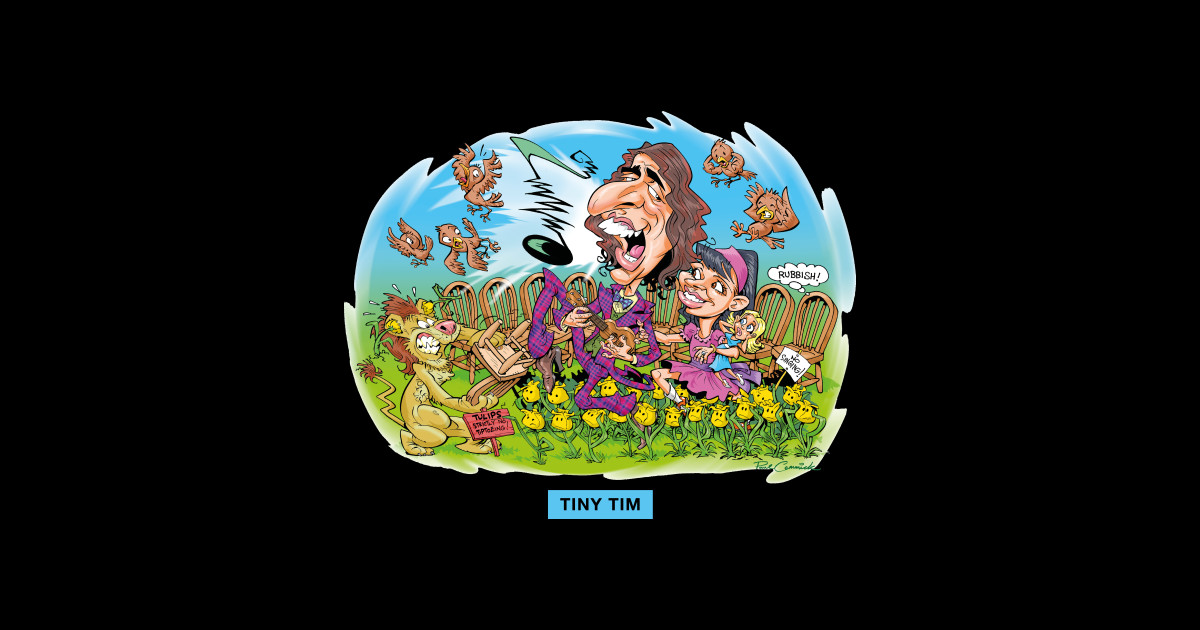 Tiny Tim - Tiptoe Through The Tulips - Tiny Tim - Sticker | TeePublic