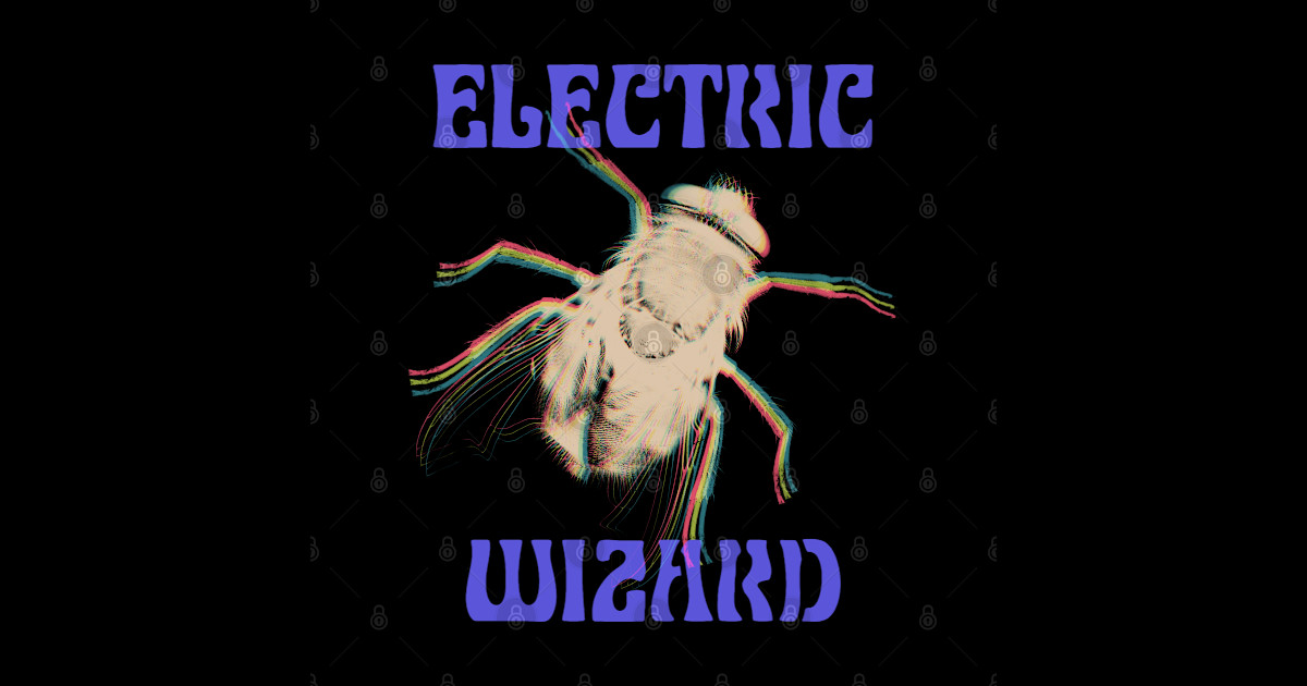 Electric Wizard Fly Fanart - Electric Wizard - Sticker | TeePublic
