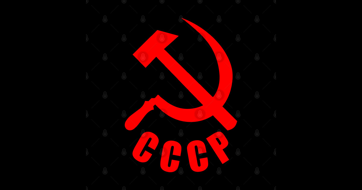 CCCP Hammer and Sickle red - Hammer And Sickle - Sticker | TeePublic