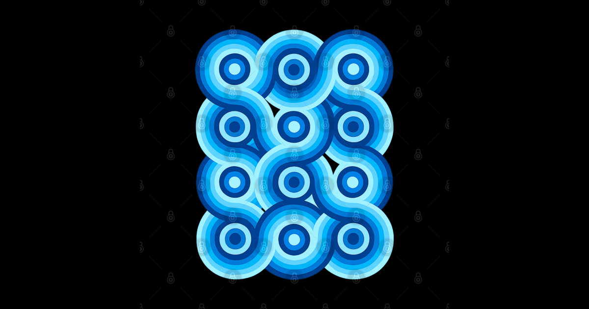 Abstract Loopy art - Loops - Sticker | TeePublic