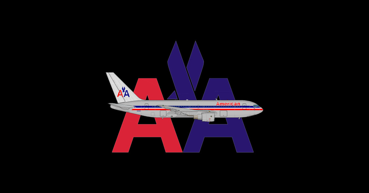American Airlines - Airline - Sticker | TeePublic