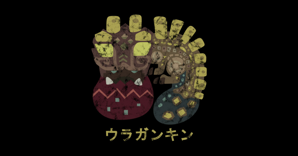 Monster Hunter World Uragaan Kanji Icon - Monster Hunter - T-Shirt ...