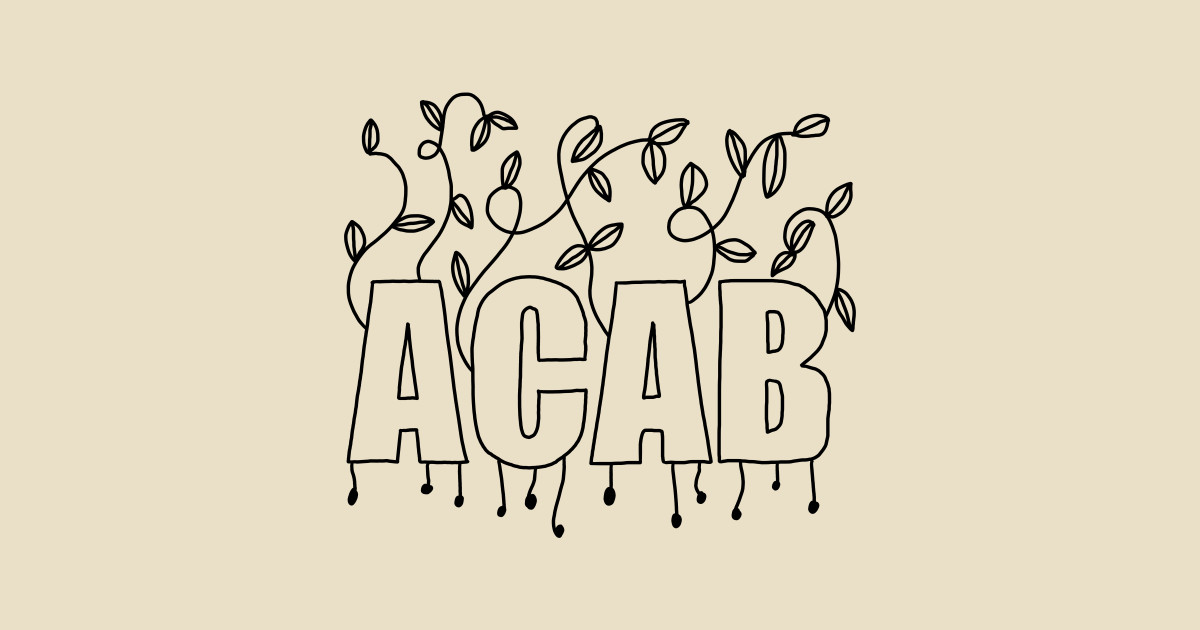 ACAB (black lines) - Acab - T-Shirt | TeePublic
