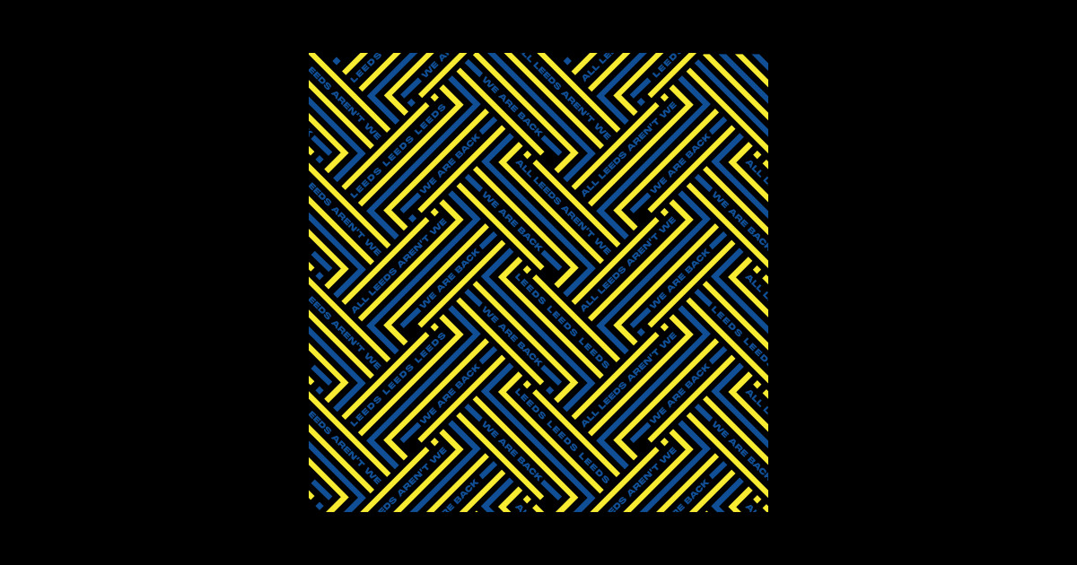 Leeds Pattern - Leeds - Sticker | TeePublic