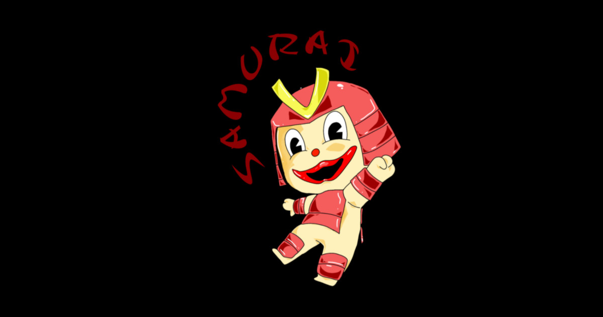 Samurai clown - Character Art - Sticker | TeePublic