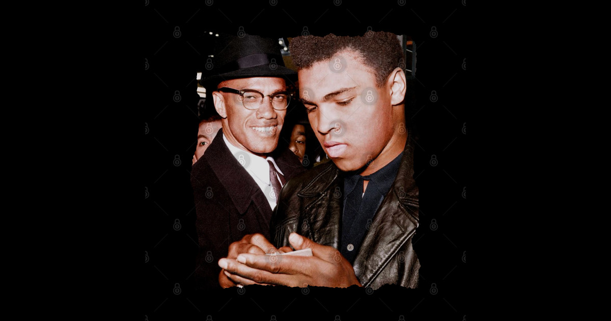 Blood Brothers – Muhammad Ali and Malcolm X - Muhammad Ali - Sticker ...