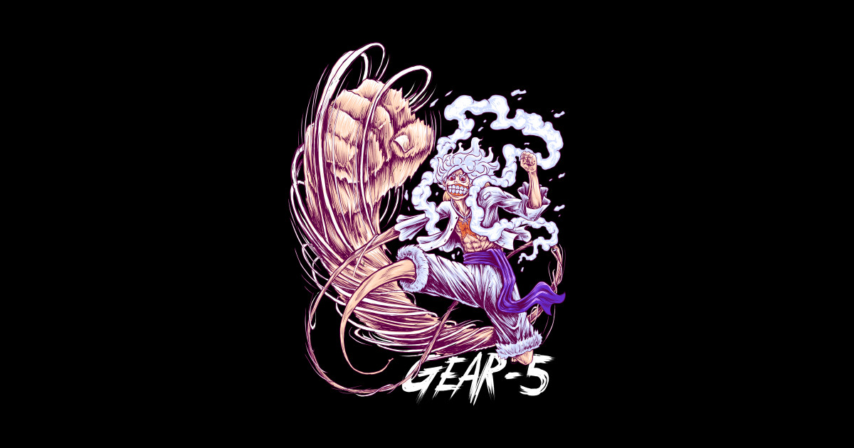 GEAR-5 - Luffy Gear 5 - Sticker | TeePublic