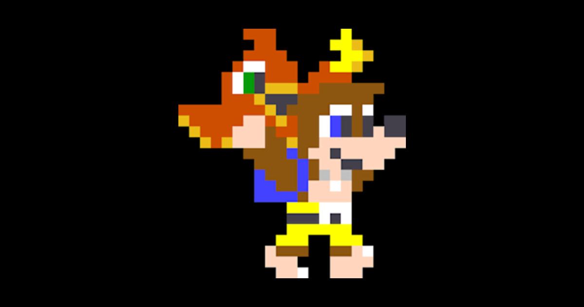 Banjo and Kazooie Sprite - Banjo Kazooie - Sticker | TeePublic