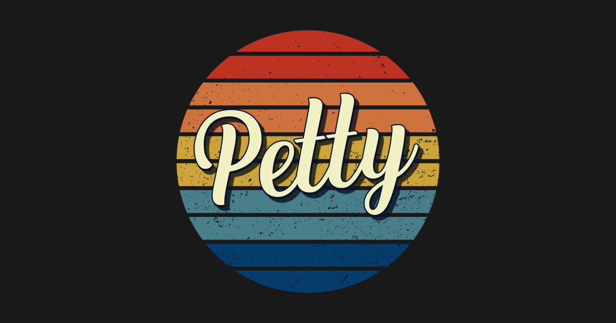 Petty Name Personalized Vintage Retro Circle - Petty Name Personalized ...