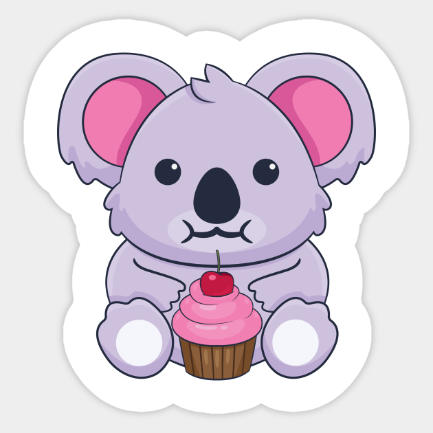 Koala Cupcake - Koala Cupcake - Sticker | TeePublic