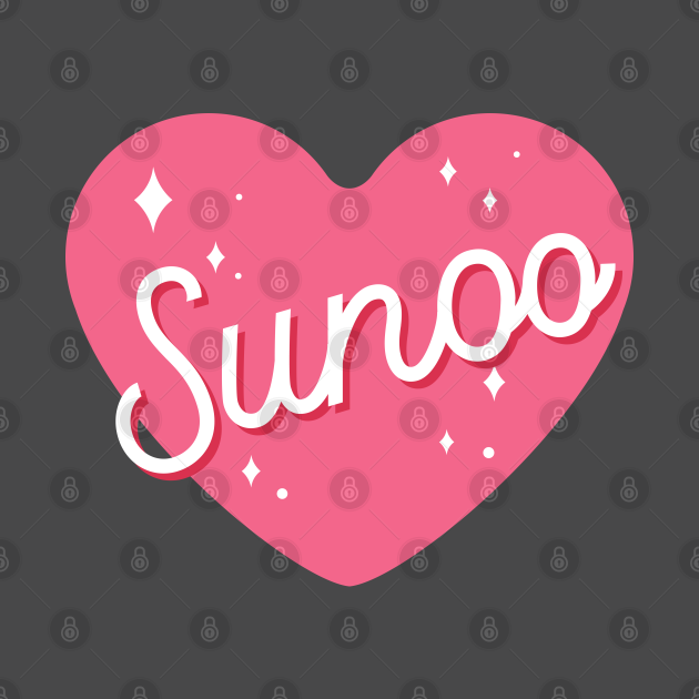Enhypen Sunoo heart name text engene | Morcaworks - Sunoo - T-Shirt ...
