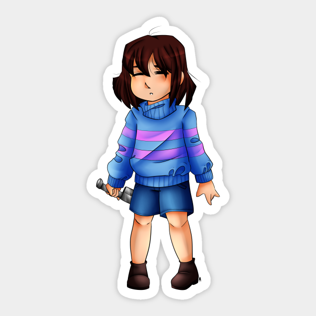 Frisk - Undertale - Sticker | TeePublic