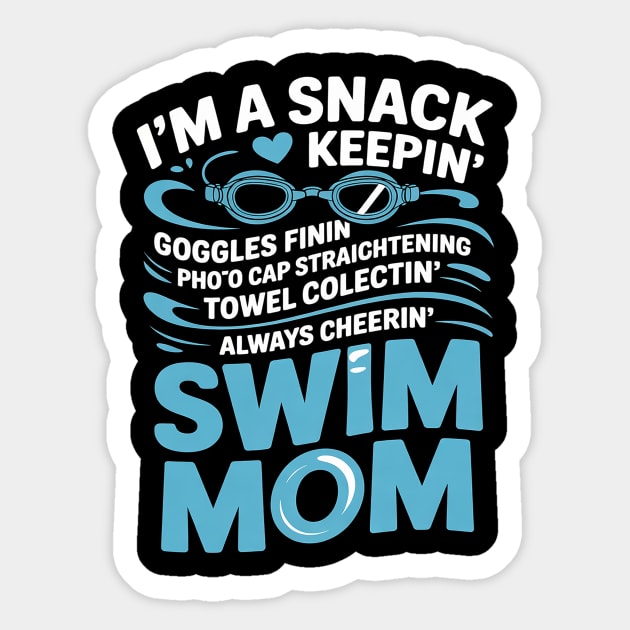 I'm A Swim Mom Of A Swimmer Mom Swimming Mother Swim Mama - Im A Swim ...