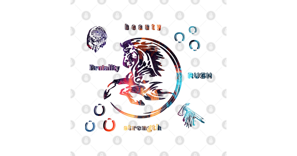 Horses Rainbow Native American Indian The Best Gift For Grandpa and ...