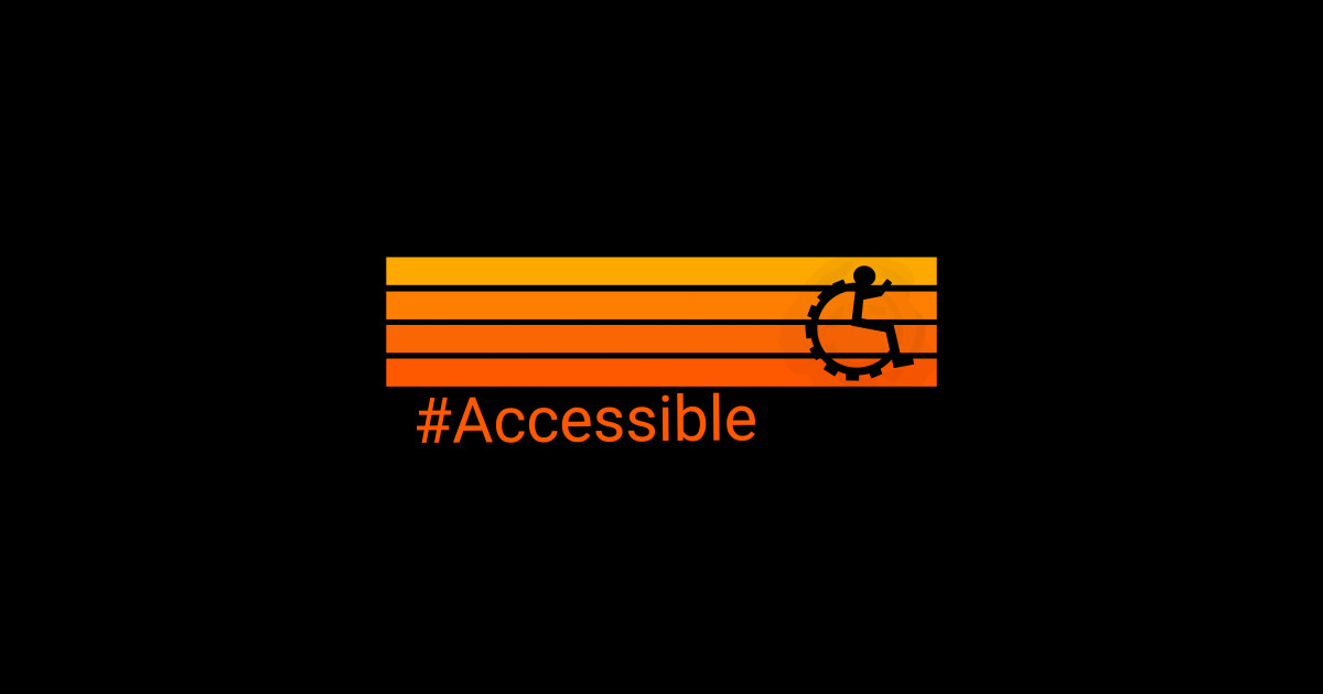 Accessible main design - Accessibility - Sticker | TeePublic