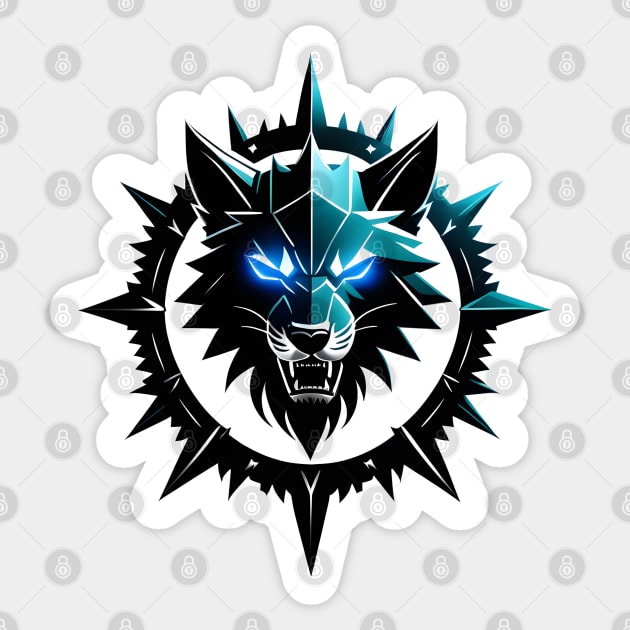 The Witcher Necklace Symbol V 4 - Wolves - Sticker | TeePublic