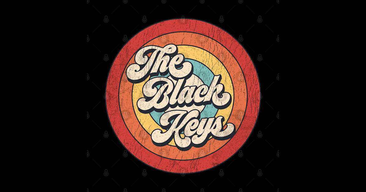 Vintage Circle The Black Keys - The Black Keys - Sticker | TeePublic