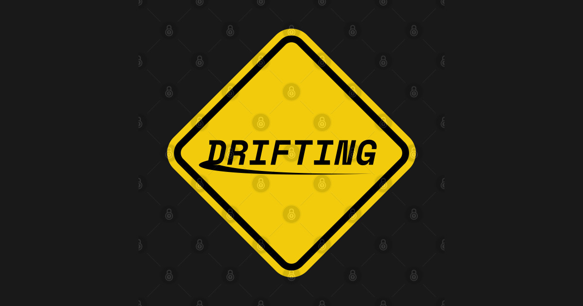 Drifting Yellow Warning Traffic Sign - Drifting - T-Shirt | TeePublic