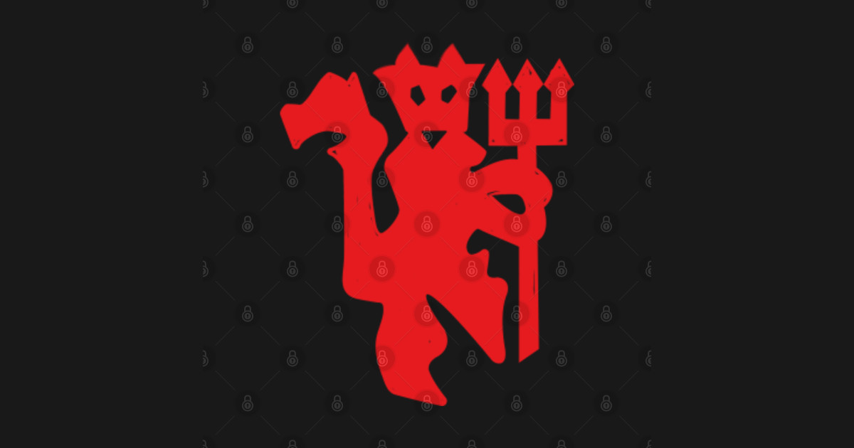 Red Devils Manchester United Sticker Teepublic