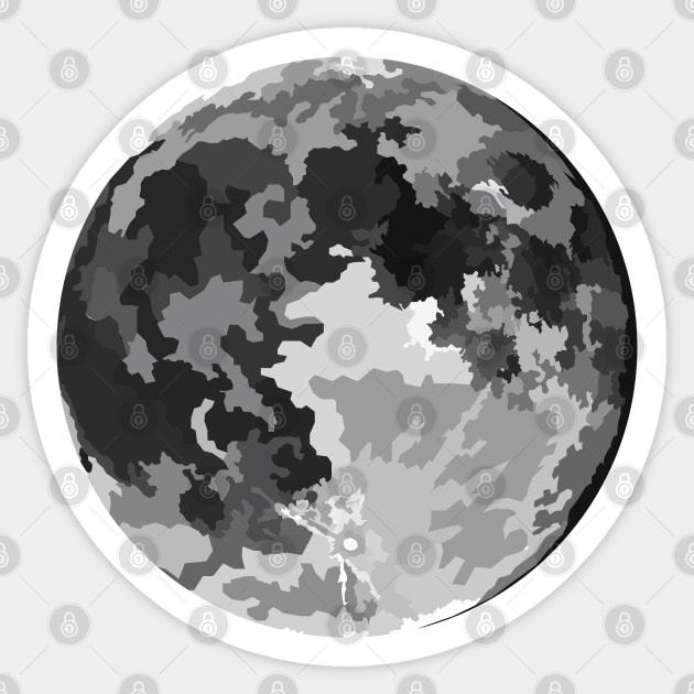 The Moon - The Moon - Sticker | TeePublic