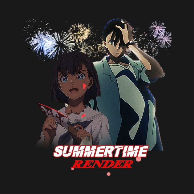 Summertime Render Fireworks Anime Manga Summertime Render T Shirt Teepublic 