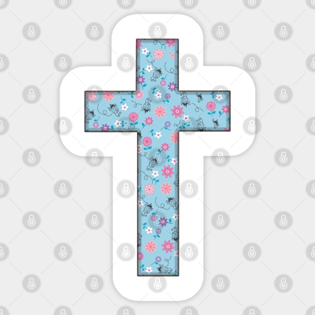 Christian Cross - Christian Cross - Sticker | TeePublic