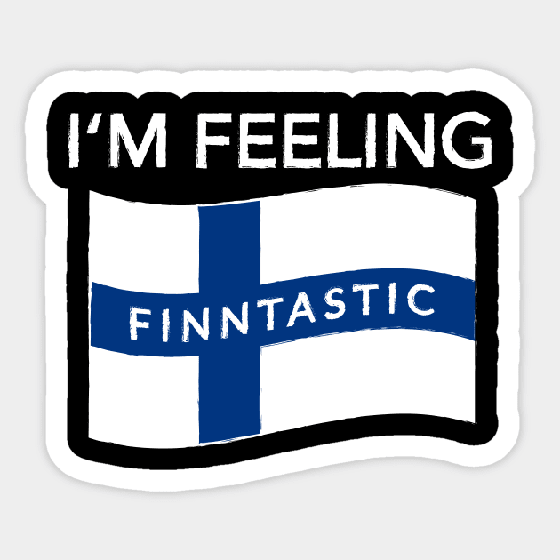 Feeling Finntastic Finland Suomi Flag Funny Gift - Finland Flag ...