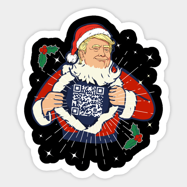 Funny Trump Dance QR Code Back - Trump Dance Qr Code - Sticker | TeePublic