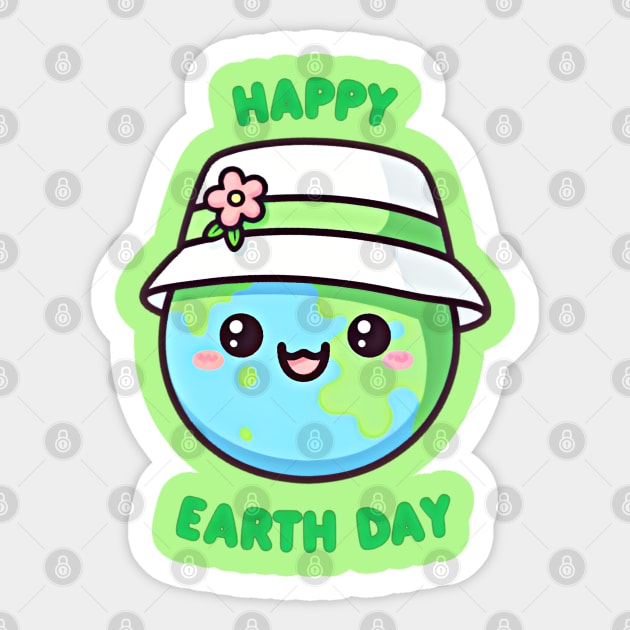 Happy Earth day - Happy Earth Day - Sticker | TeePublic