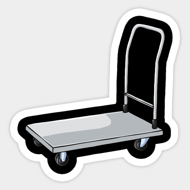 Trolley Trolleys Baggage - Trolley - Sticker | TeePublic