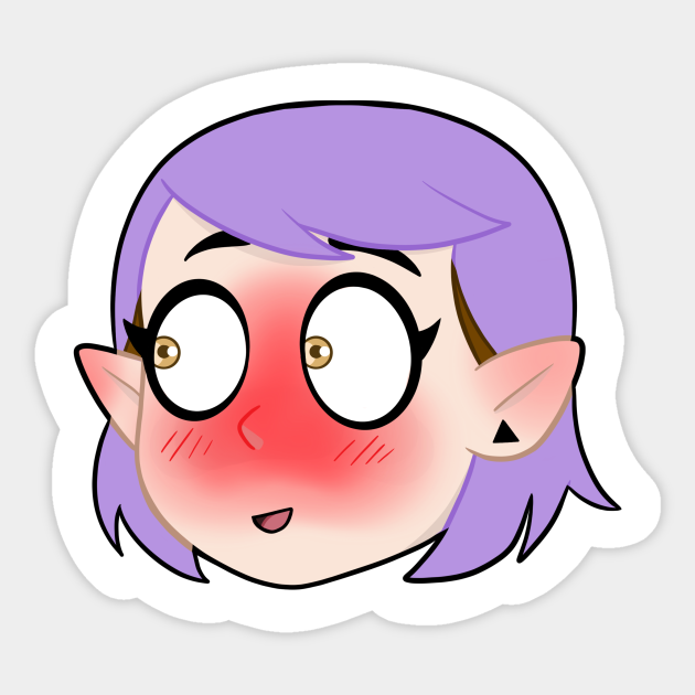 Blushing Amity - Owl - Sticker | TeePublic