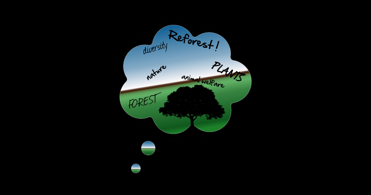 Think nature - Think Nature - Sticker | TeePublic