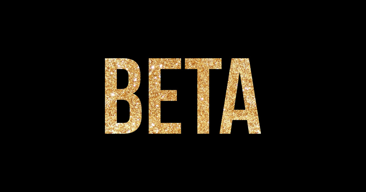 Gold Beta - Beta - Pin | TeePublic