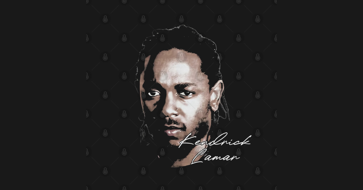 Kendrick Lamar Big Face Signature - Kendrick Lamar - T-Shirt | TeePublic