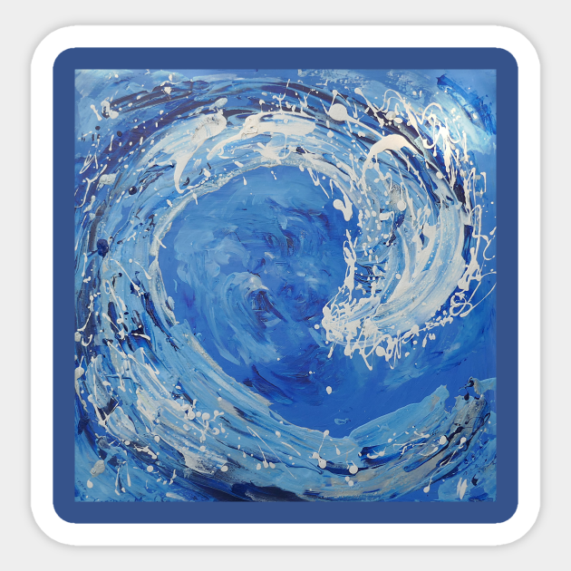 Splash - Wave - Sticker | TeePublic