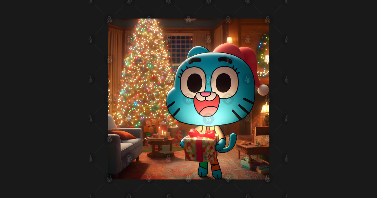 Whimsical Wonderland Unleashed: Gumball Christmas Art for Iconic ...