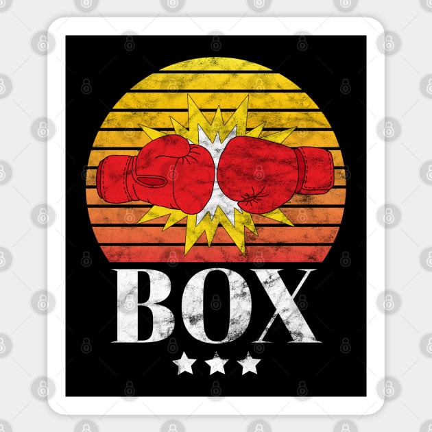 Retro Fist Bump boxing Gloves - Boxing Gloves - Sticker | TeePublic