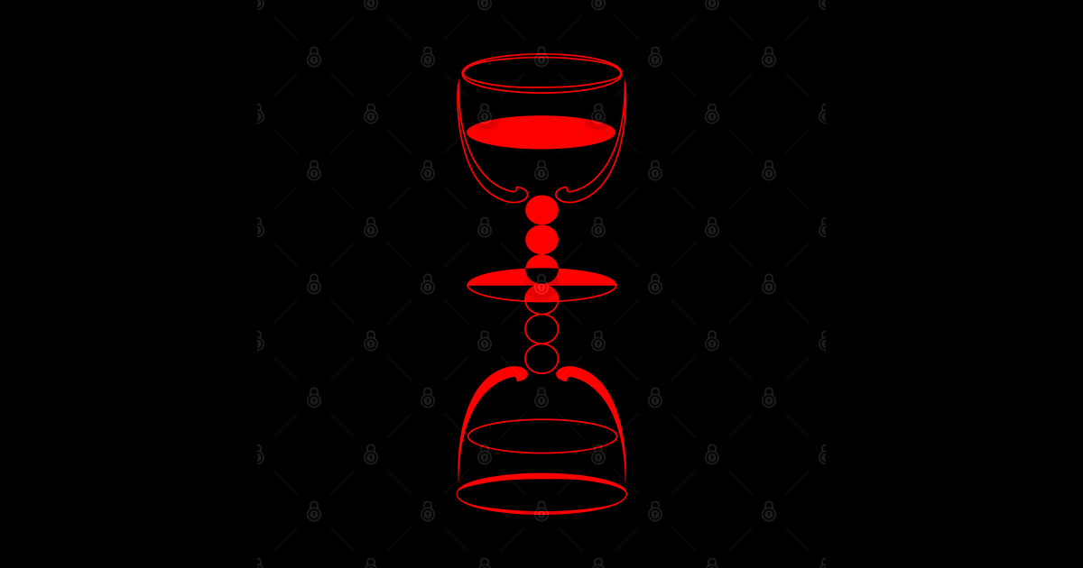 Half Full Half Empty Art Deco Cups - Balanced Life - Sticker | TeePublic