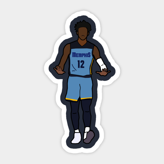 JA MORANT MEMPHIS GRIZZLIES - Ja Morant - Sticker | TeePublic