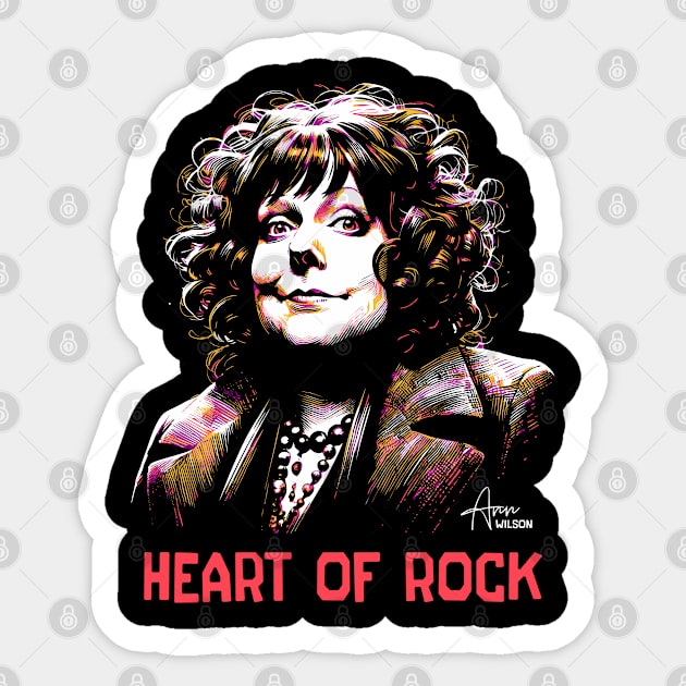 Ann Wilson Caricature - Ann Wilson - Sticker | TeePublic