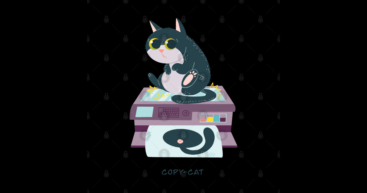 Copy Cat - Cat Lover Gifts - Sticker | TeePublic