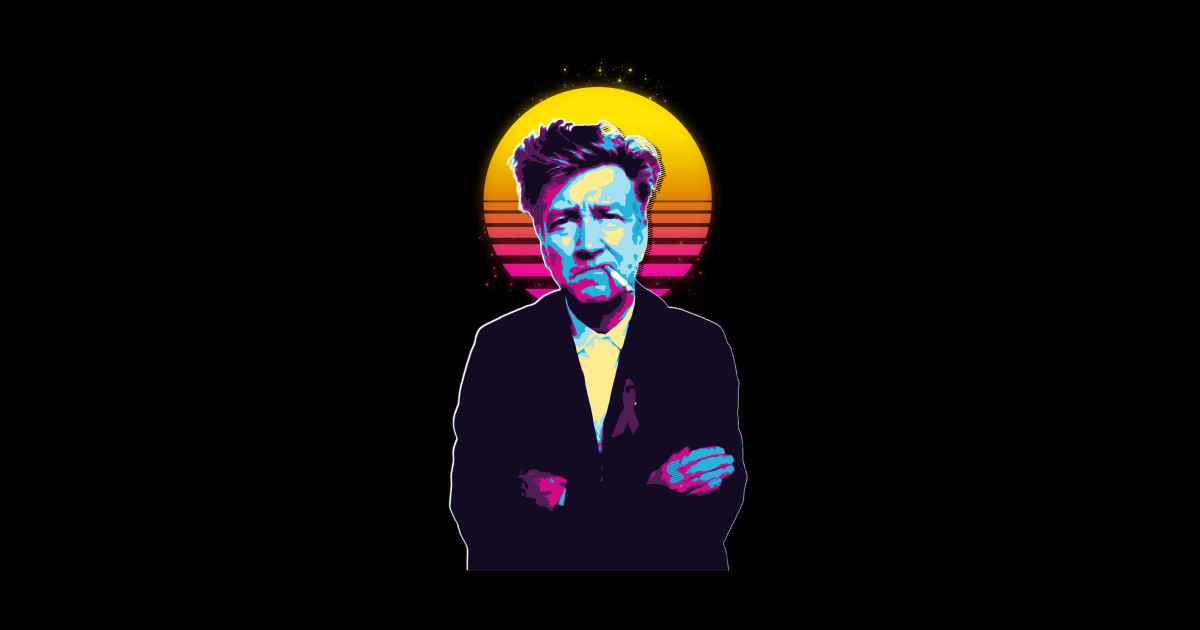 retro 80s // david lynch - David Lynch - Sticker | TeePublic