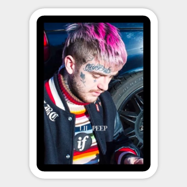 Lil Peep Fan Art - Lil Peep - Sticker | TeePublic